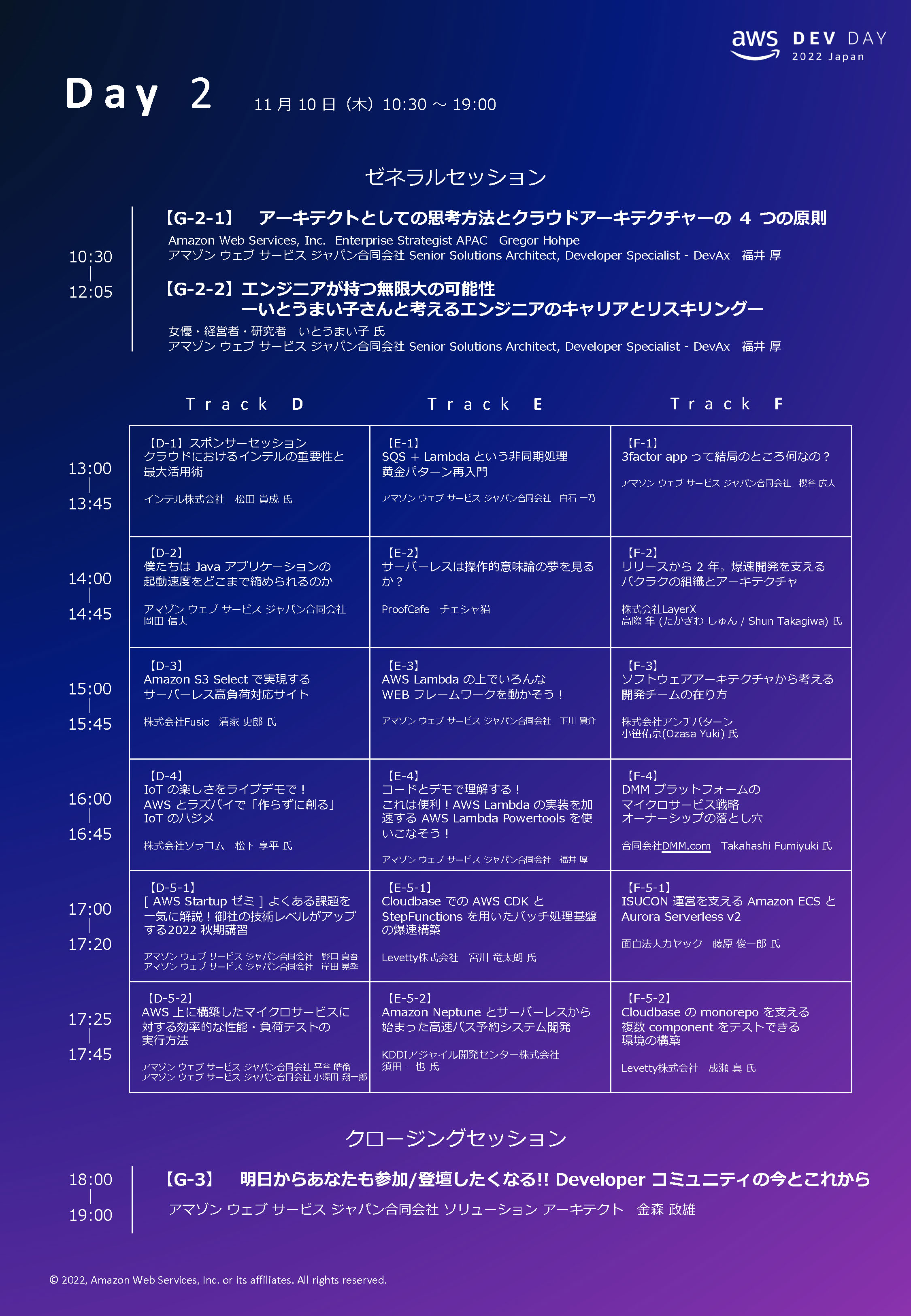 AWS Dev Day Japan 2022 | AWS